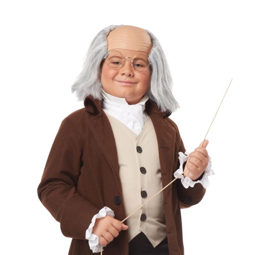 All About Holidays » BENJAMIN FRANKLIN CHILD WIG
