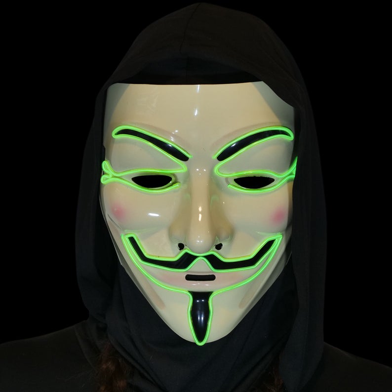 All About Holidays » V for Vendetta Lighted Mask